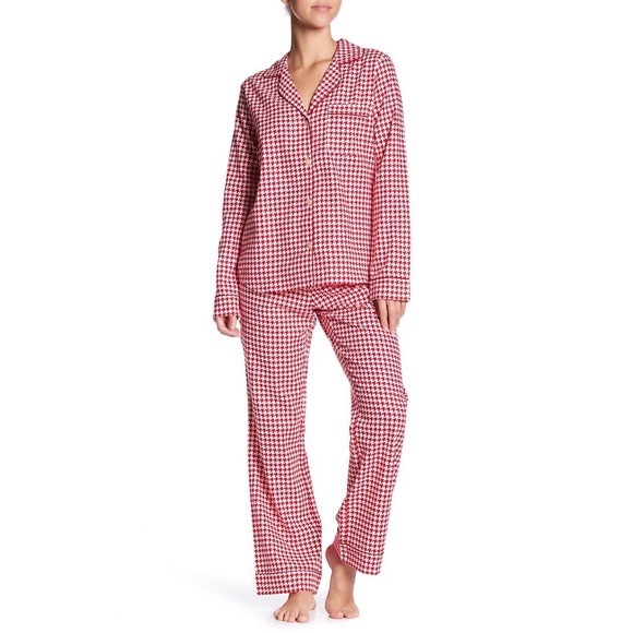 UGG | Intimates & Sleepwear | Ugg Raven Houndstooth Long Sleeve Pajama ...